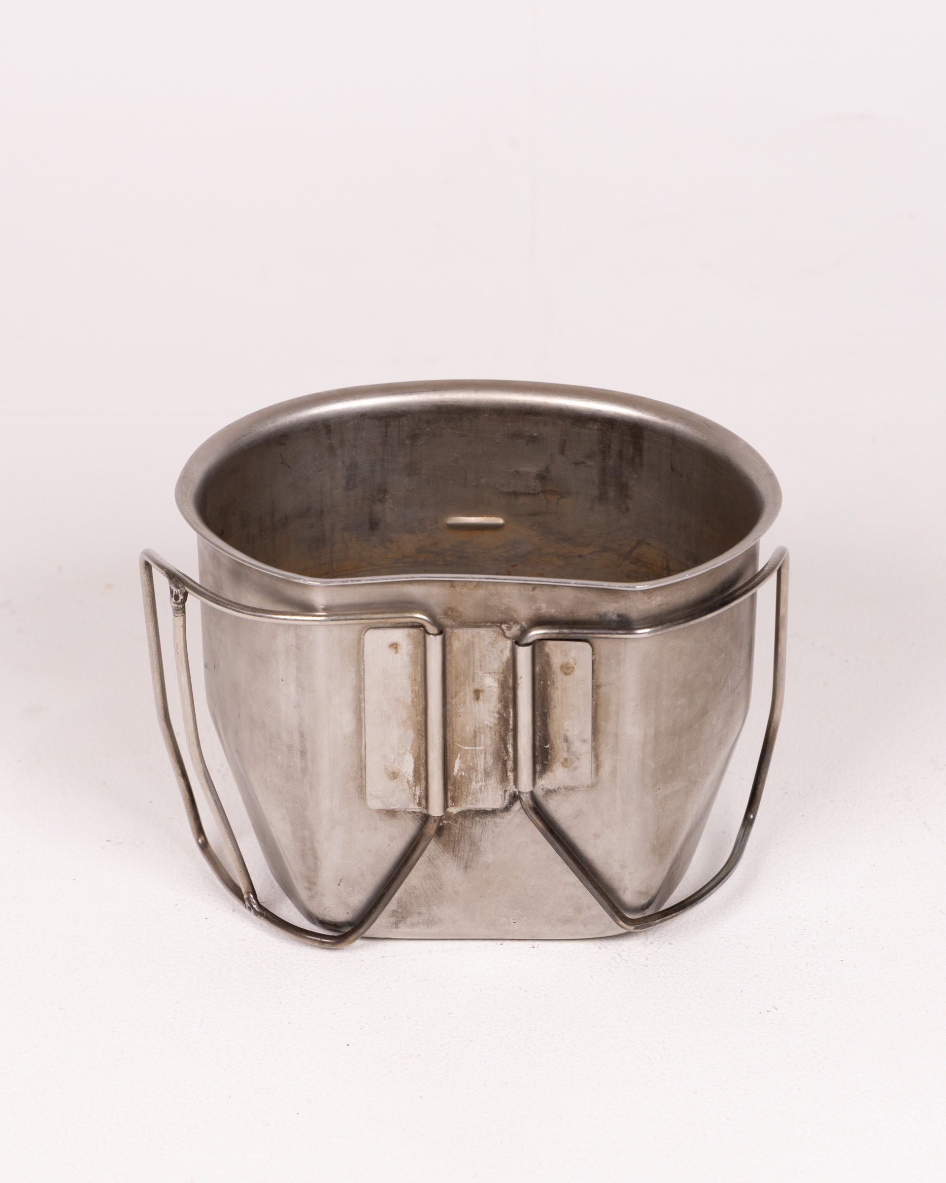 Vintage 1996 Stainless Steel 0.5L Camping Mess Tin / Billy Can - On The ...