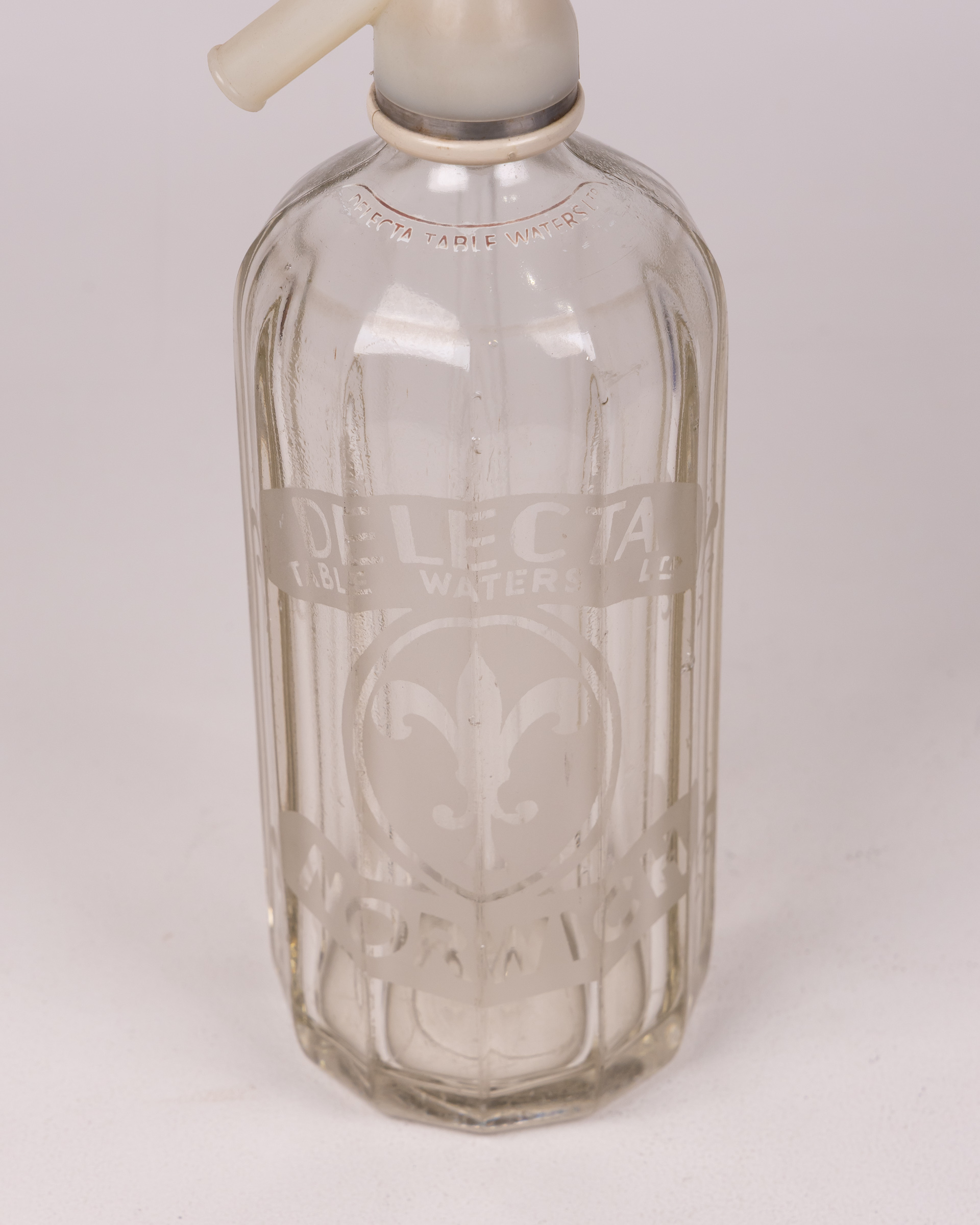 Vintage Delecta Glass Soda Siphon with Embossed Detail - On The Square ...