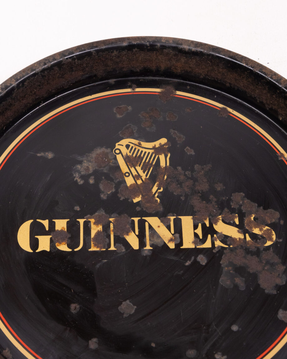 Vintage Guinness Metal Tray with Harp Logo - On The Square Emporium