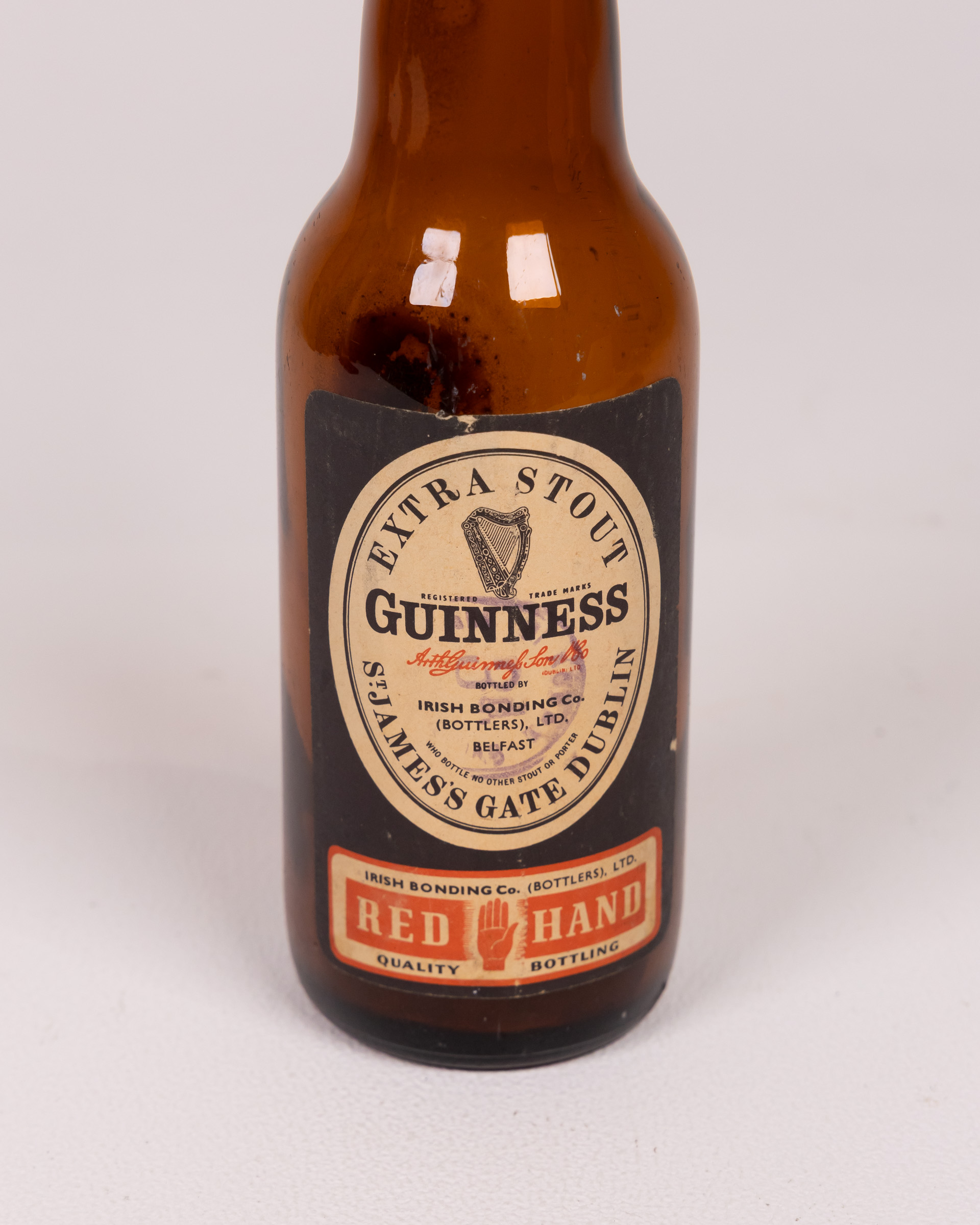 Vintage Guinness Extra Stout Brown Glass Bottle - Irish Bonding Co ...