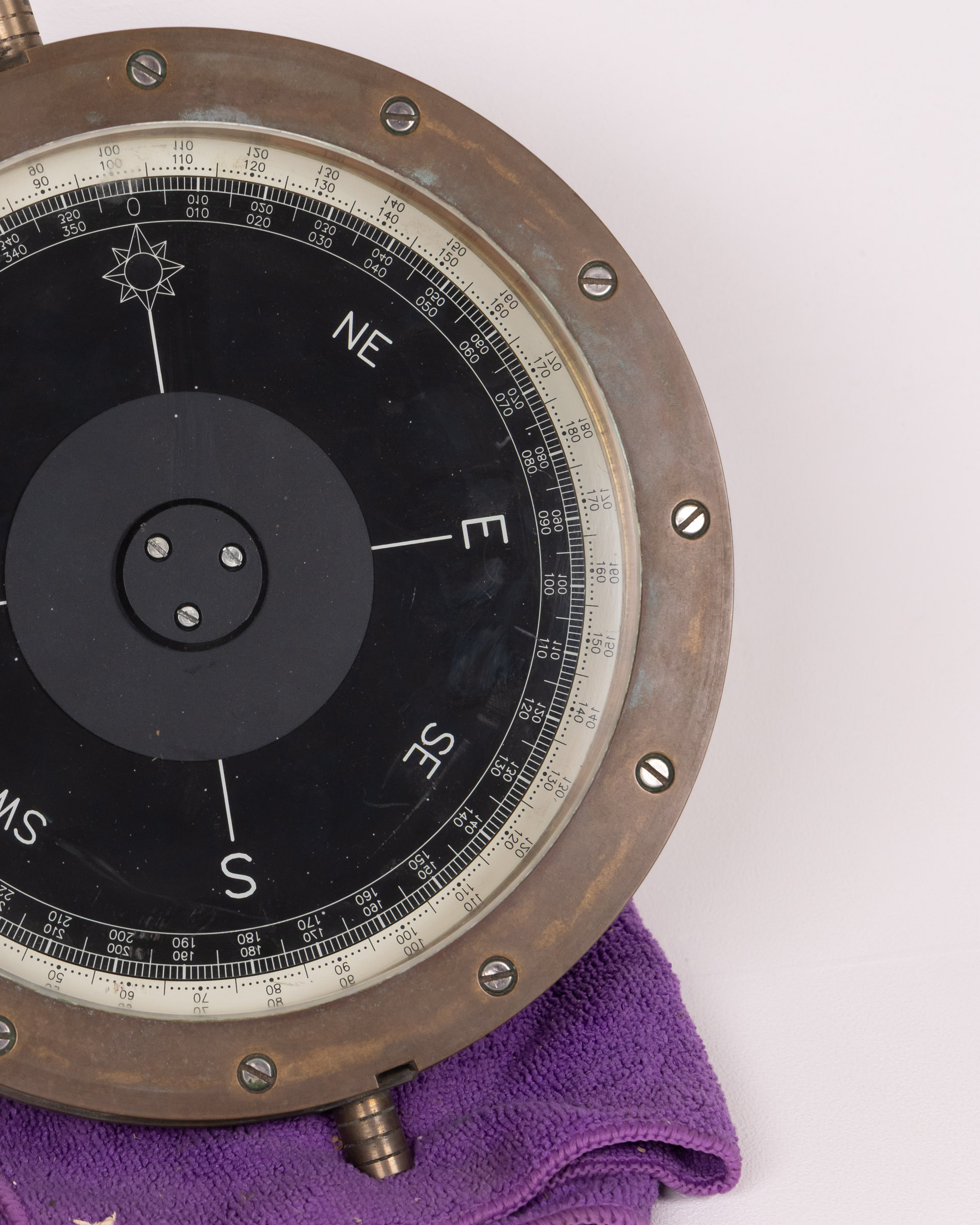 Vintage Marine Gyro Compass, Brass Nautical Collectible, Maritime Decor ...