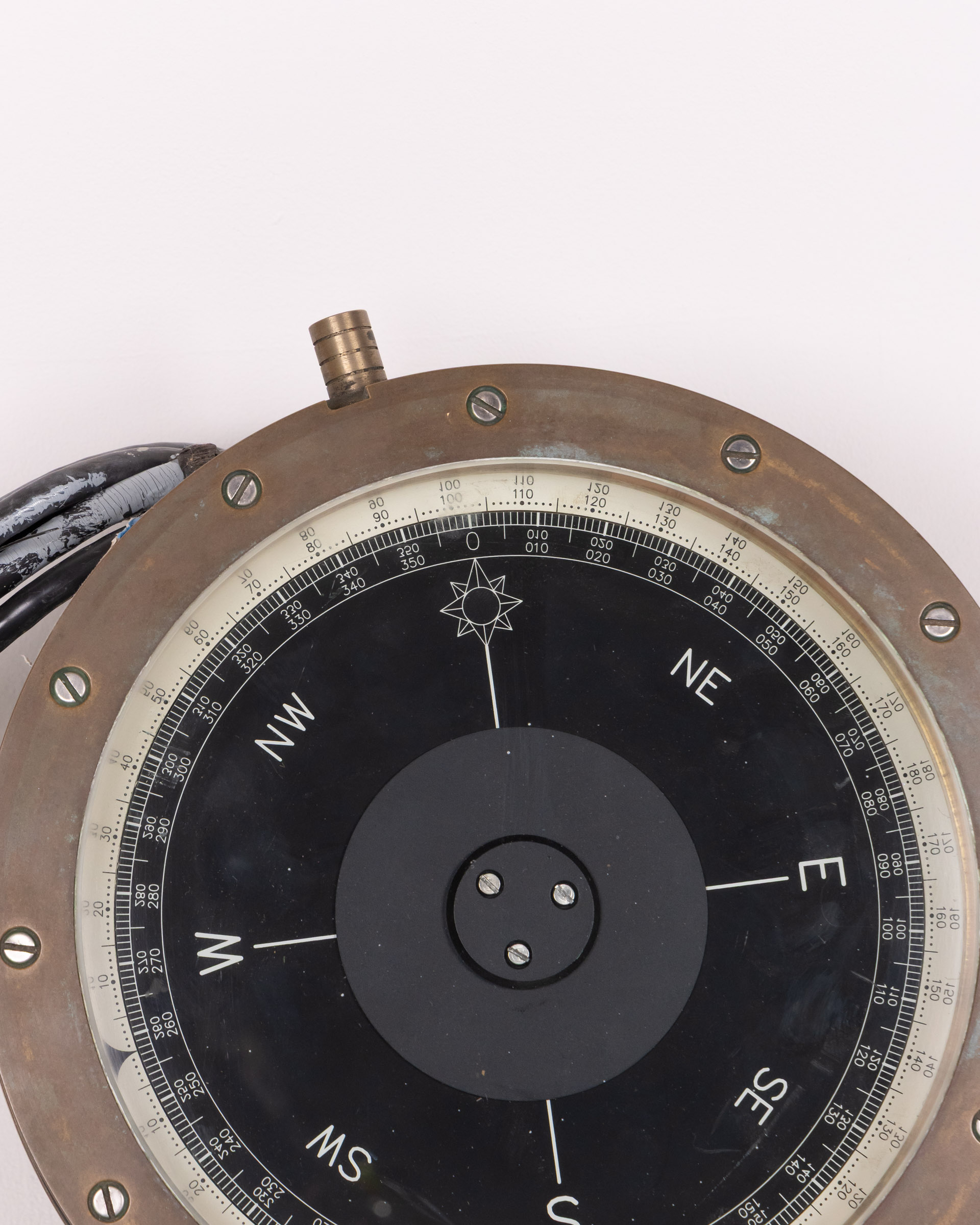 Vintage Marine Gyro Compass, Brass Nautical Collectible, Maritime Decor ...