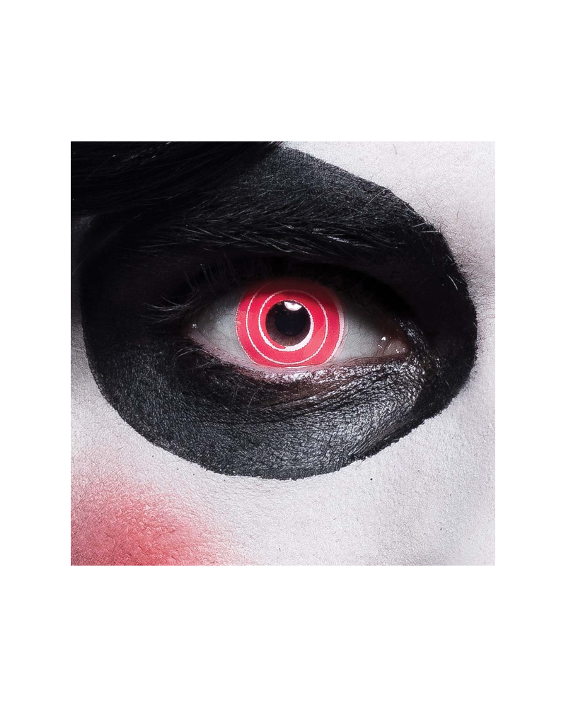 Spiral Red Contact Lenses - On The Square Emporium
