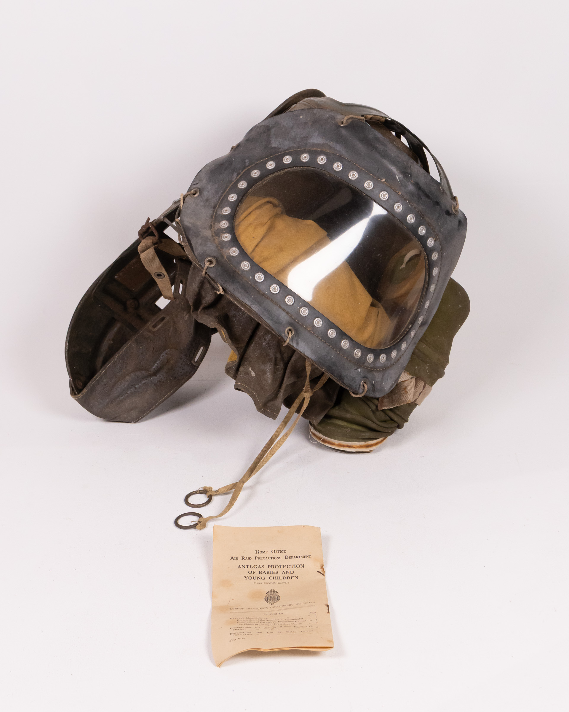 Vintage WWII Child's Gas Mask with Original Instructions - On The ...