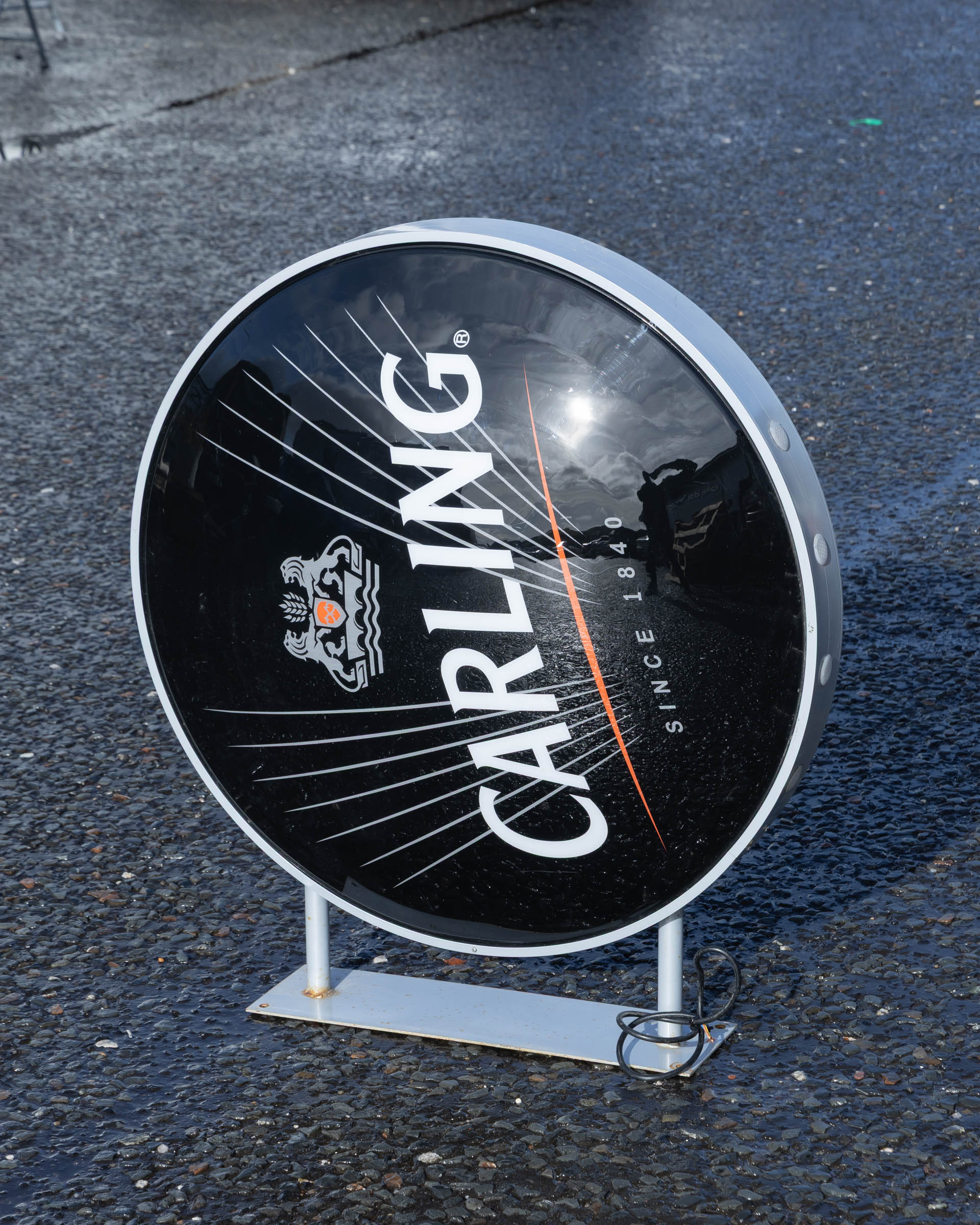 Carling Brewery Lightbox Sign with Stand - On The Square Emporium