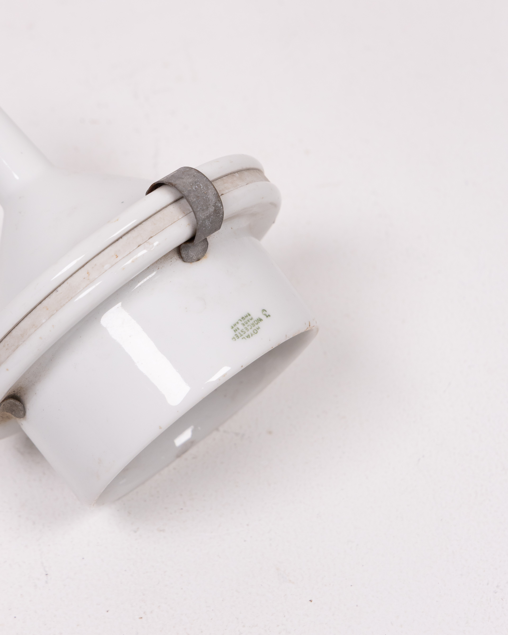 Royal Worcester White Ceramic Funnel with Metal Clamps - On The Square ...