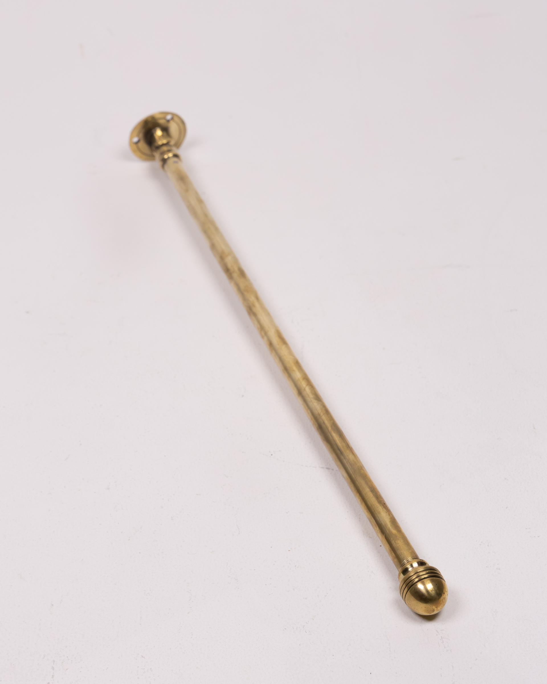 Brass Rod with Ball Finial - On The Square Emporium