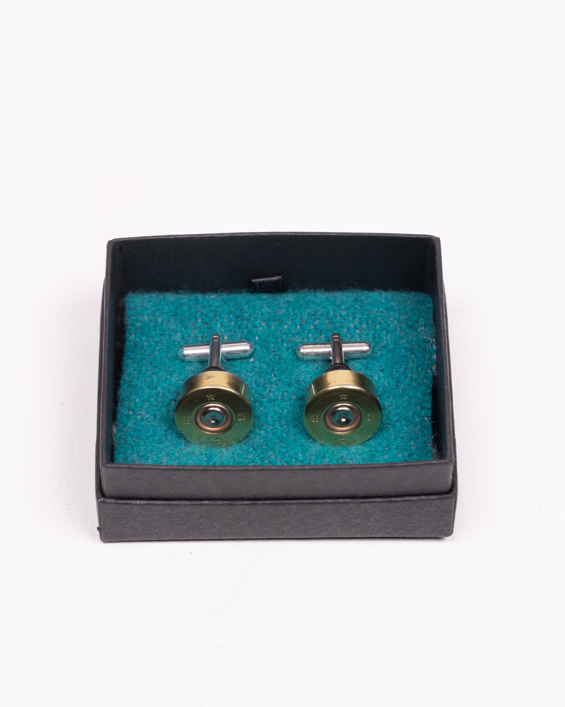 Fine Feathers Gold Bullet Casing Cufflinks - On The Square Emporium