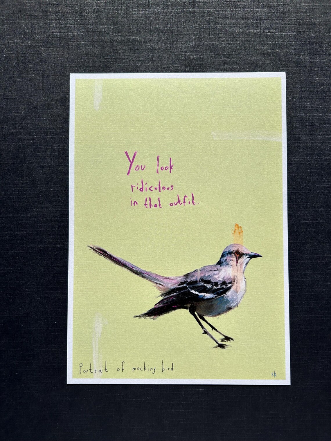 Portrait of Mocking Bird - A3 - By Rickydrewapiccy - On The Square Emporium