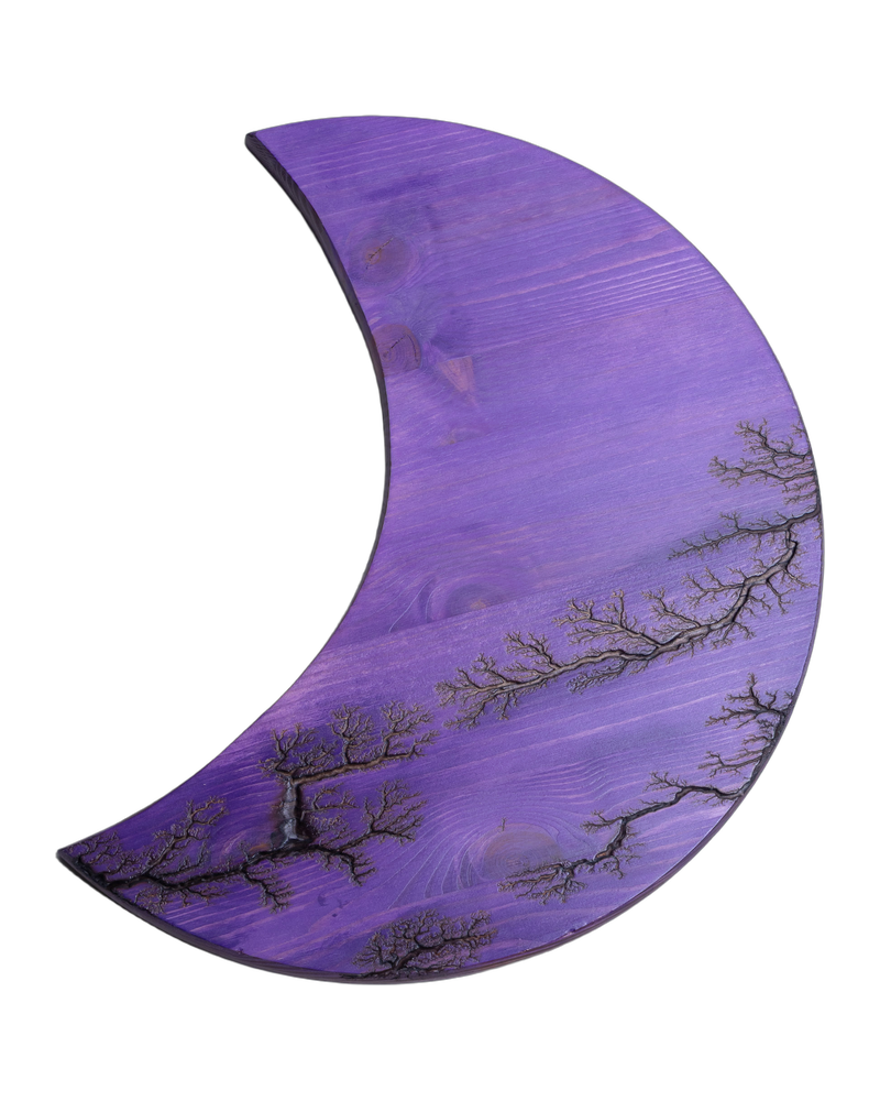 'Purple Fractal Wooden Moon' by The Lightning Shack - On The Square ...