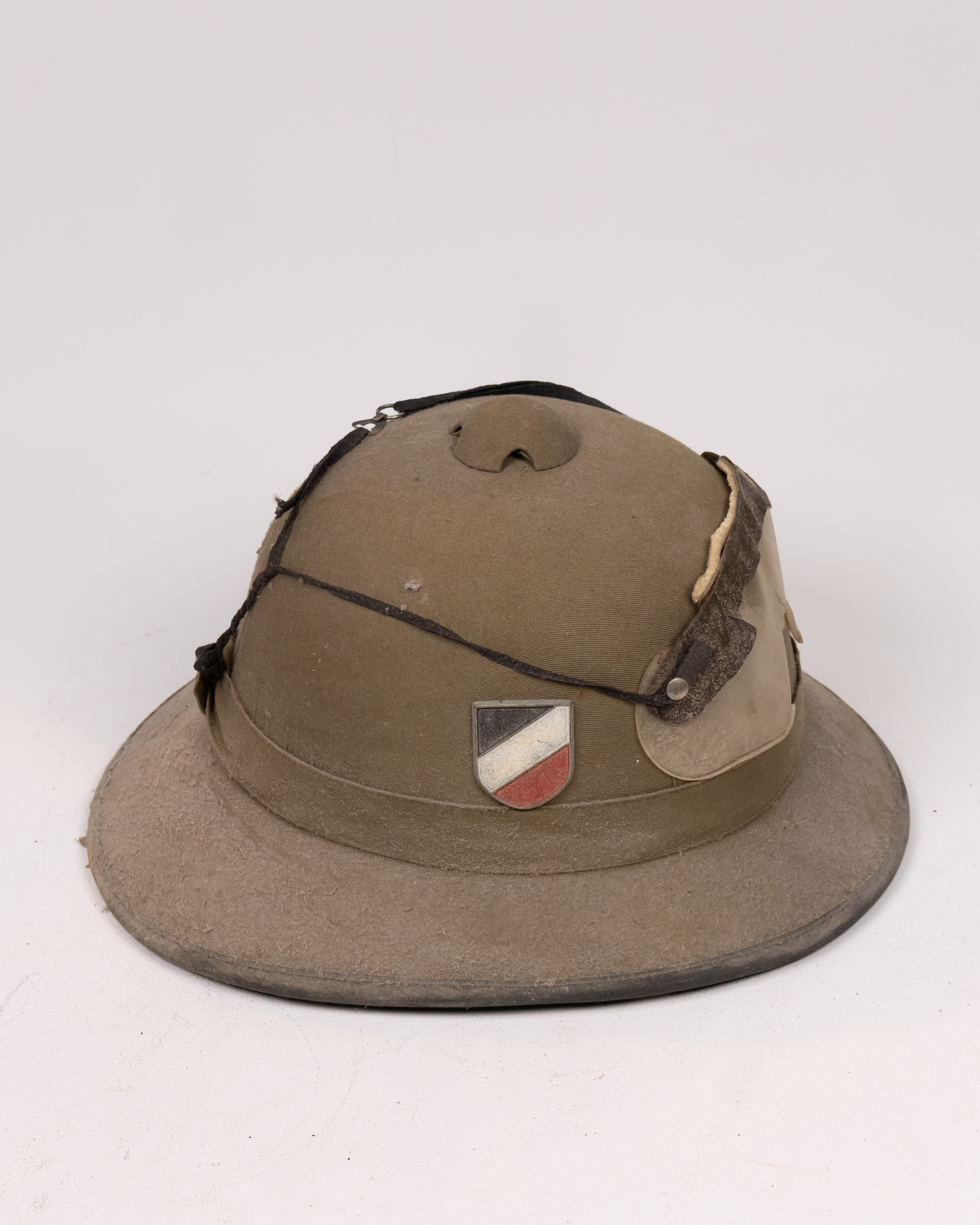 Reproduction Military Pith Helmet with Visor - On The Square Emporium