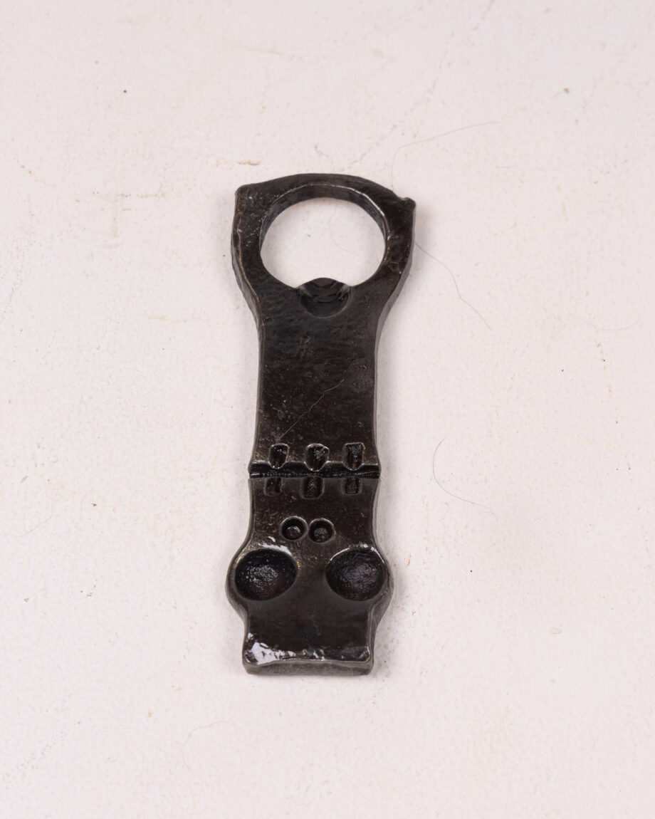 Hand Forged Iron Bottle Opener with Rustic Finish - On The Square Emporium