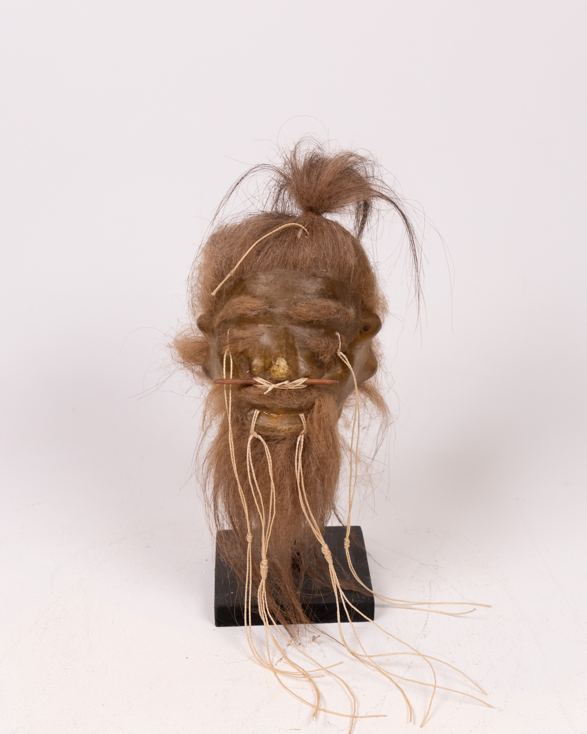 Macabre Shrunken Head Replica with Hair Detail - On The Square Emporium